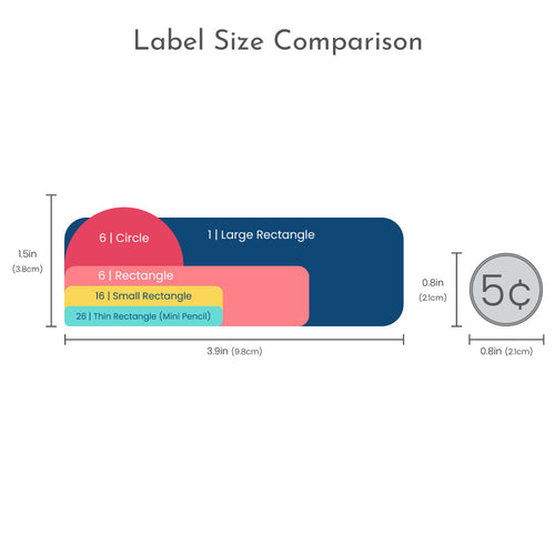 Custom Waterproof Labels Pack | Name Bubbles