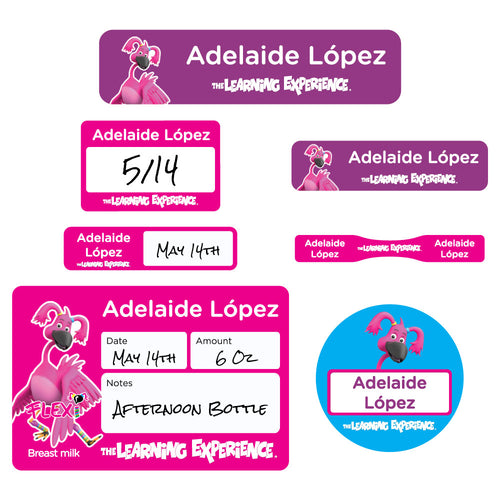 Breast Milk Infants Labels Pack | Name Bubbles