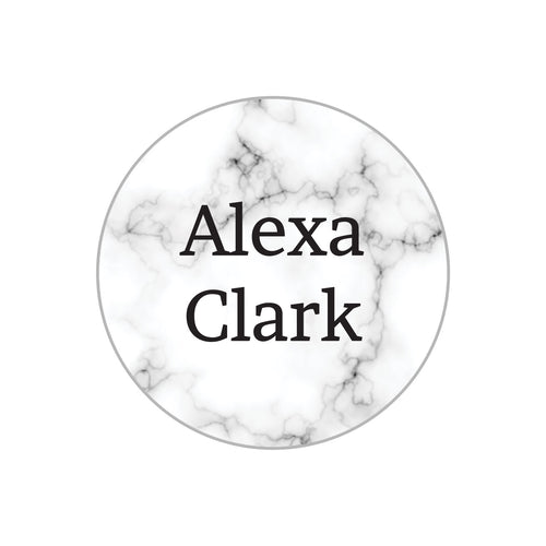 Marble Name Labels | Name Bubbles