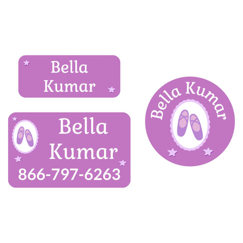 Ballet Clothing Labels Pack | Name Bubbles