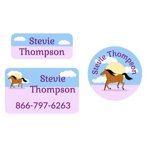 Horse Clothing Labels Pack | Name Bubbles