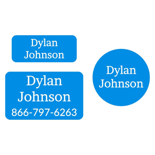 One Color Clothing Labels Pack | Name Bubbles