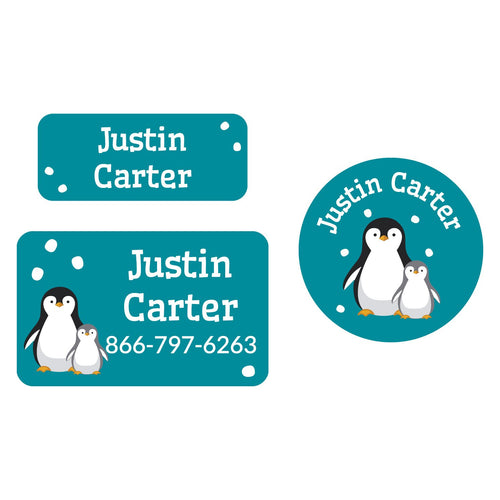 Penguins Clothing Labels Pack | Name Bubbles