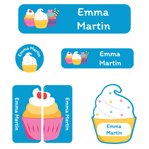 Cupcake Name Tags for Daycare | Name Bubbles