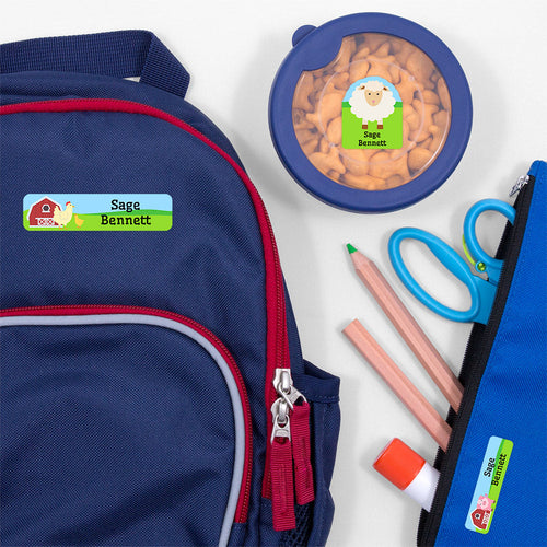 Kindergarten Labels: Farm Animal Labels For School | Name Bubbles