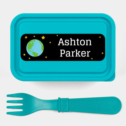 Space Large Rectangle Name Labels | Name Bubbles