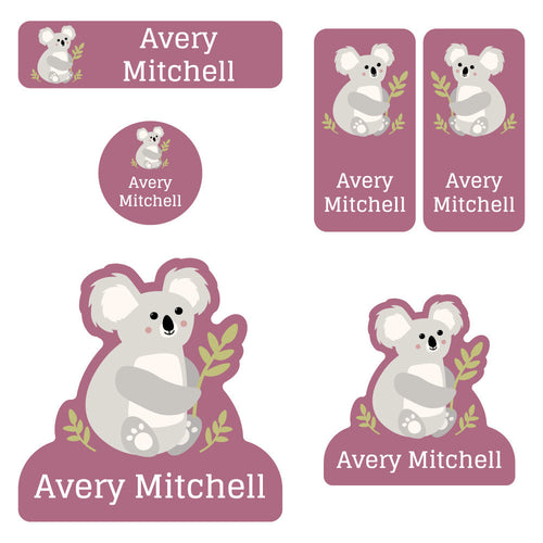Koala Preschool Labels Pack | Name Bubbles