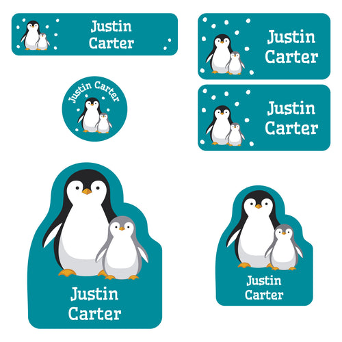 Penguins Preschool Labels Pack | Name Bubbles