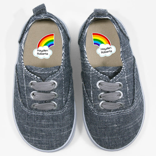 Custom Shoe Labels for Kids | Name Bubbles