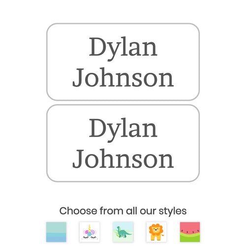 Custom Shoe Labels for Kids | Name Bubbles