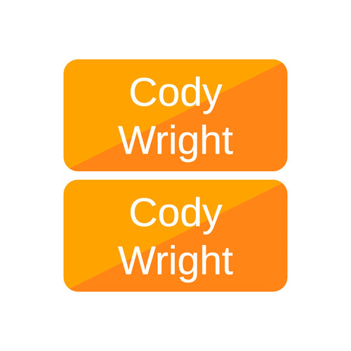 Shoe Labels: Split Stick On Shoe Labels | Name Bubbles