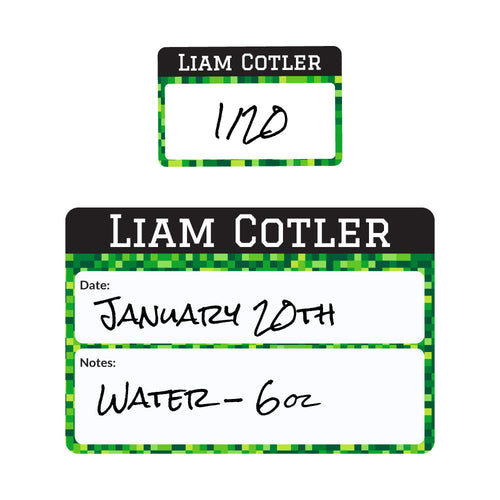 Pixels Sippy Cup Labels For Daycare | Name Bubbles