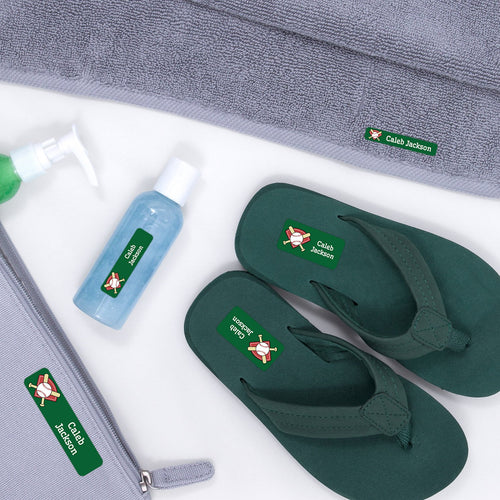 Custom Labels: Baseball Sleepaway Camp Labels | Name Bubbles