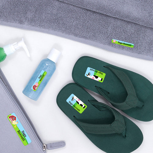 Custom Labels: Farm Animals Sleepaway Camp Labels | Name Bubbles