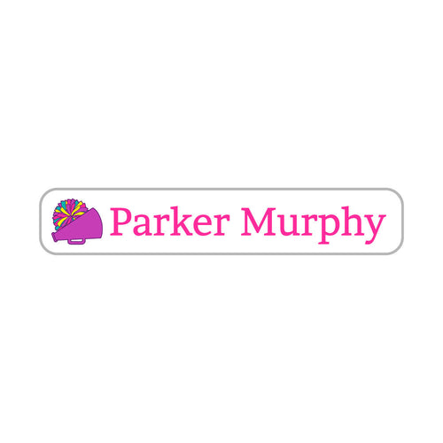 Cheer Iron-On Clothing Labels | Name Bubbles