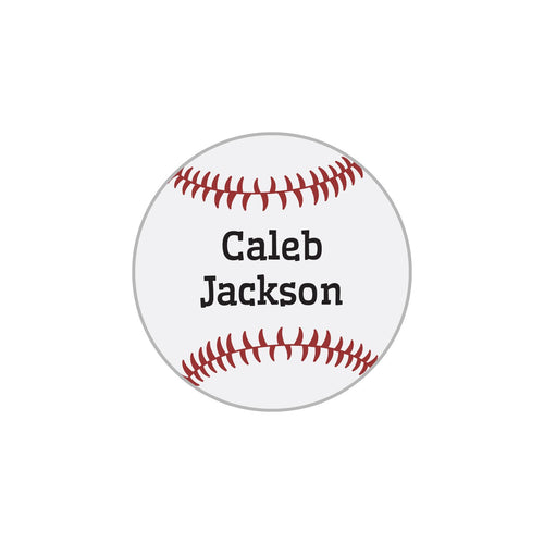 Baseball Iron-On Clothing Labels For Kids | Name Bubbles