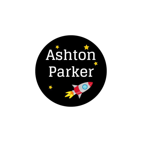 Space Clothing Labels | Name Bubbles