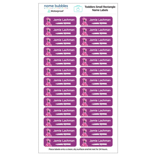 Toddlers Small Rectangle Name Labels | Name Bubbles