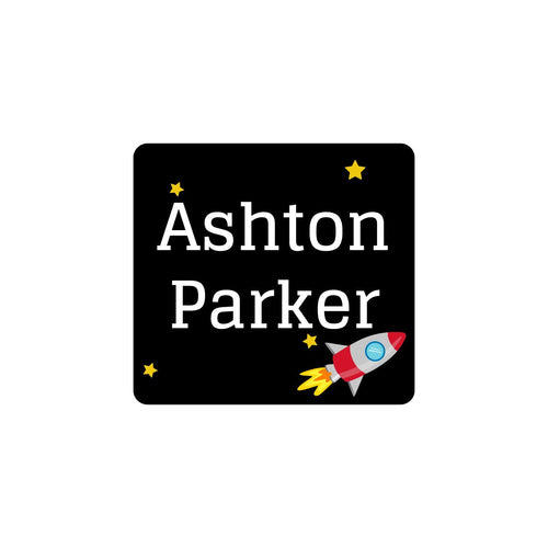 Space Clothing Labels | Name Bubbles