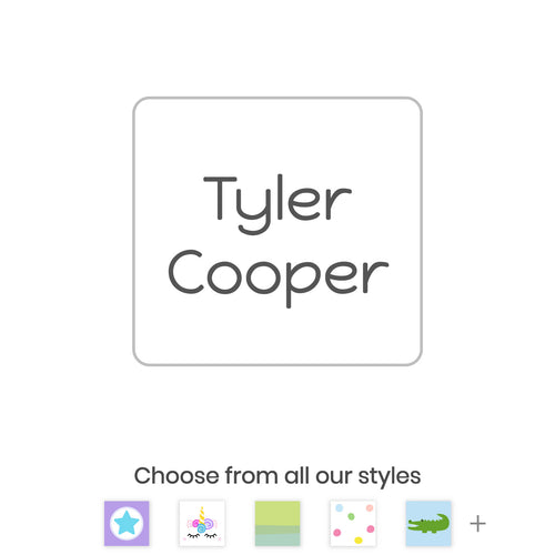 Square Clothing Labels (Add-On) | Name Bubbles