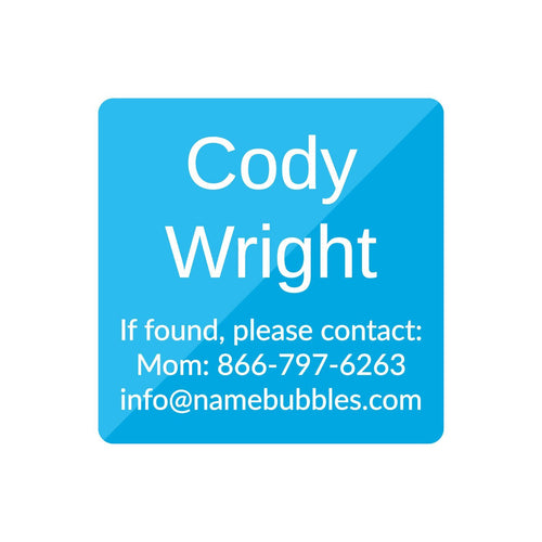 Split Contact Labels - Information Labels | Name Bubbles