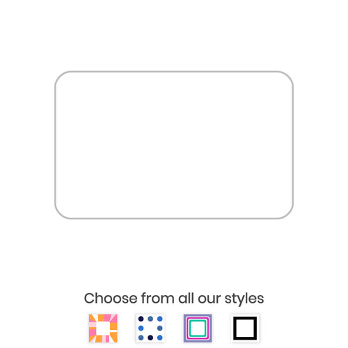 Custom Tiny Rectangle Write-On Labels | Name Bubbles