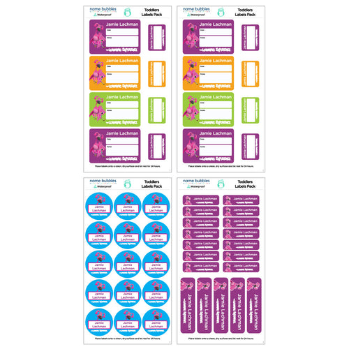 Toddlers Labels Pack | Name Bubbles