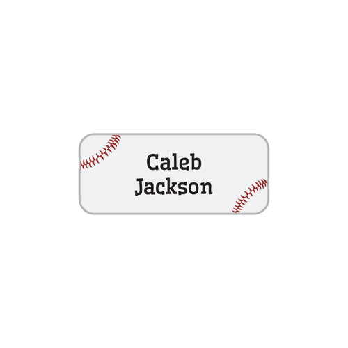 Baseball Extra Small Clothing Labels | Name Bubbles