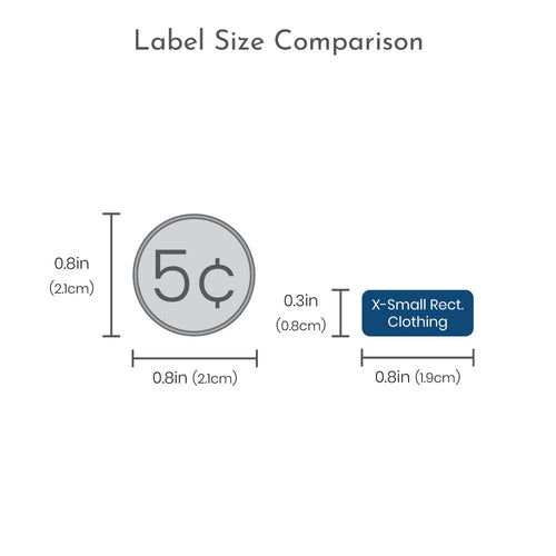 Marble Extra Small Clothing Labels For Kids | Name Bubbles